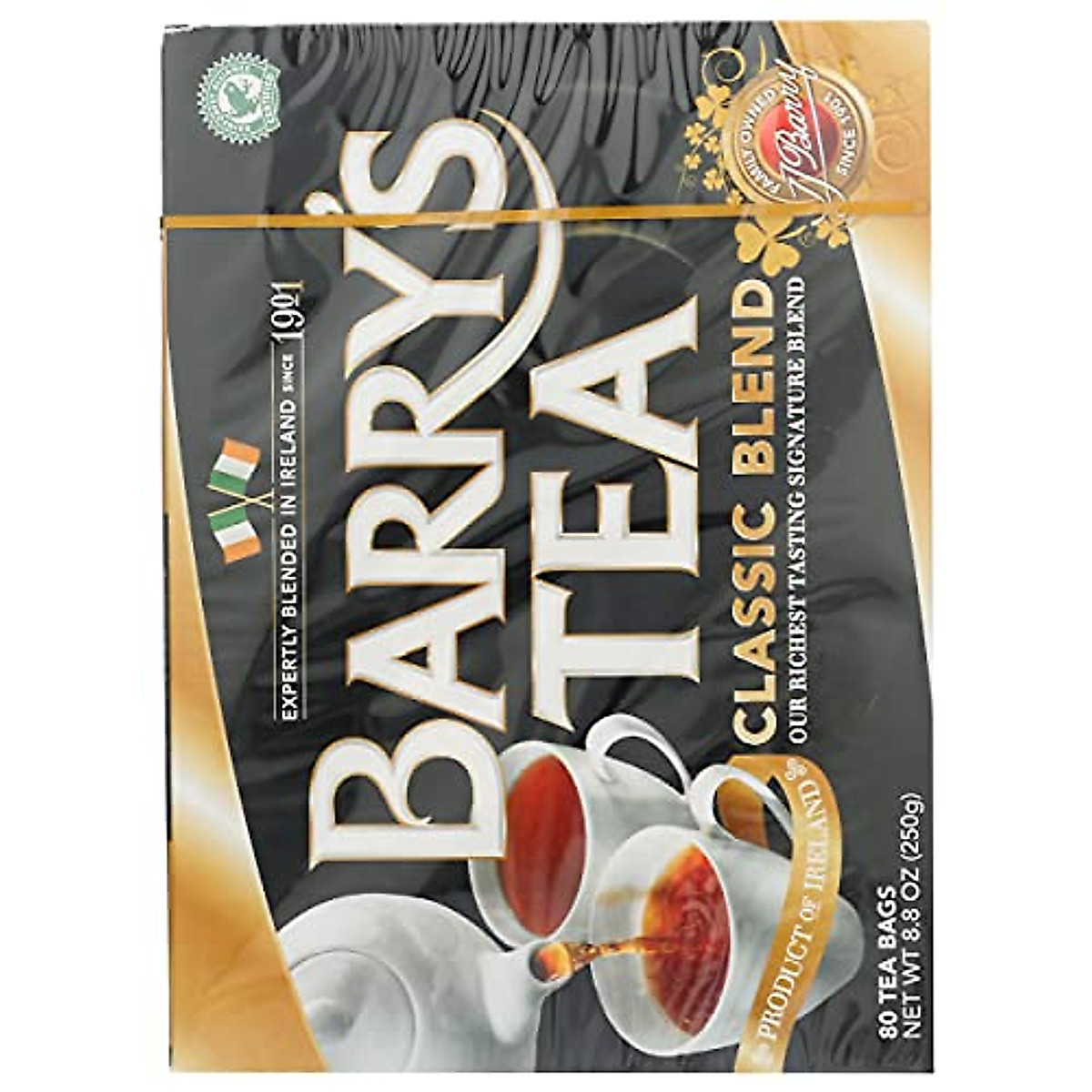 Barry's Tea Bags, Classic Blend, 80 Count, 8.8 Oz, (00102506)
