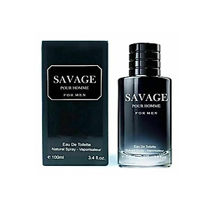 Lomitin Savage Pour Home & Lion Versatile Red Flame Cologne for Men, Eau De Toilette Natural Spray, (Inspired by Sauvage & Versase Red Flame) 3.4oz Fl Oz/100ml each