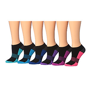Tipi Toe Colorfut Women's 12-Pairs Low Cut Athletic Sport Peformance Socks WS17