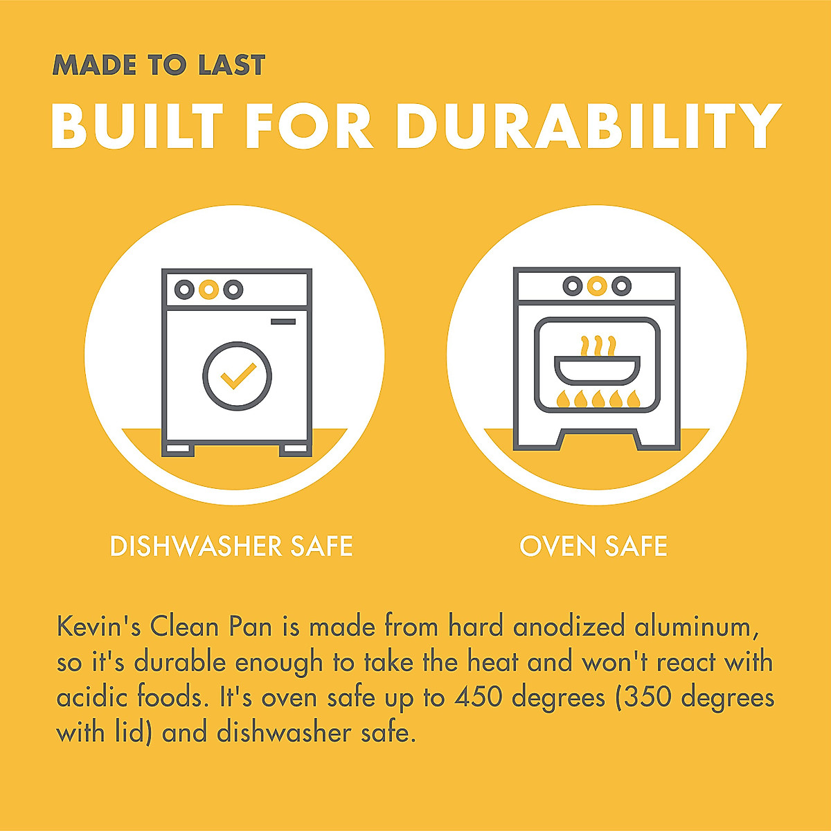 Kevin's Natural Foods Clean Pan 12" Fry Pan with Cover