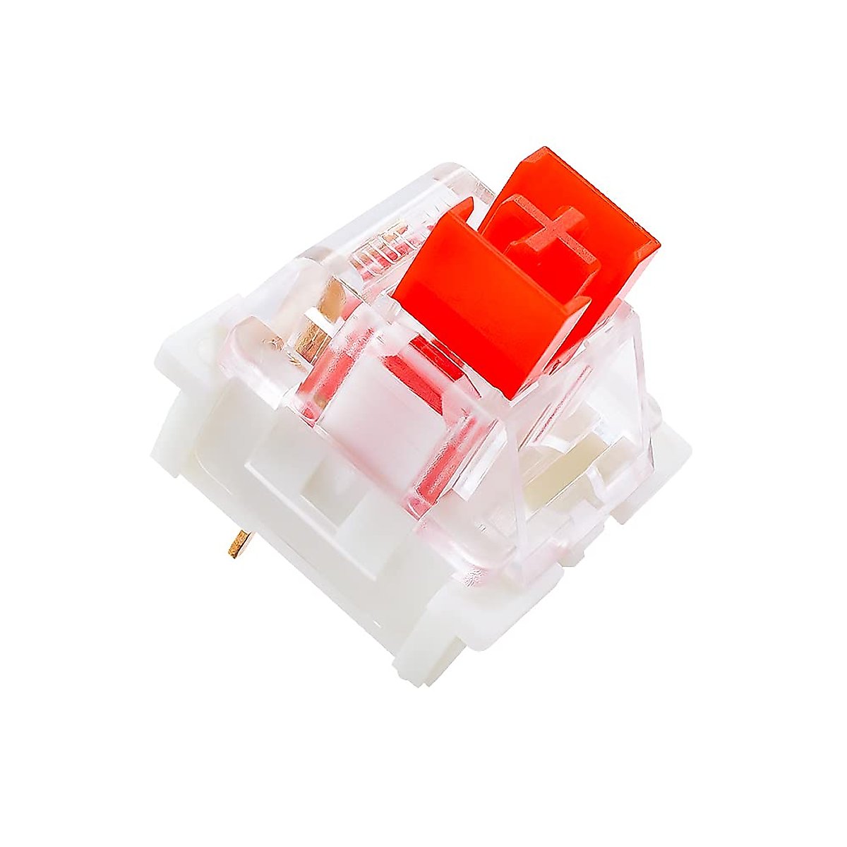 Outemu Red Switches 65-Pack, 3 Pin Key Switches - Cherry MX Equivalent DIY Replaceable Switches for Mechanical Keyboard 45gf Linear/RGB/Dustproof