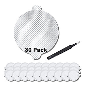 Disposable Shower Drain Hair Catcher Stickers, 30 PCS Mesh Stickers 4.3'' with Clean Tweezers, Shower Drain Stickers Not Rot Anti-Blockage