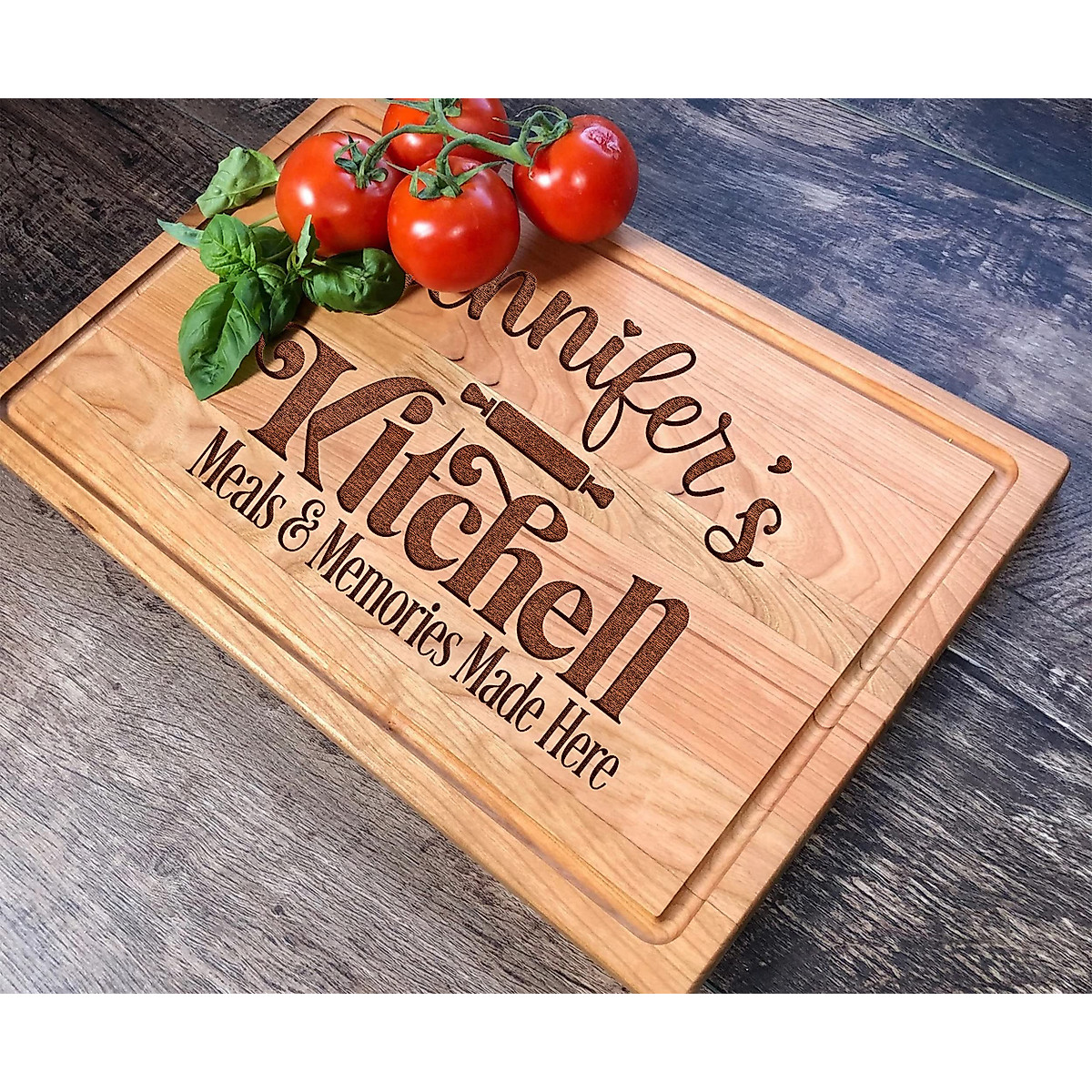 Personalized Cutting Board Housewarming Gift Mr and Mrs Custom Cutting Board Wood Engraved