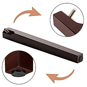 Bonnlo Brown Duet Piano Bench with Storage Compartment and Thick Cushion Hinged top Artist Duet Seat