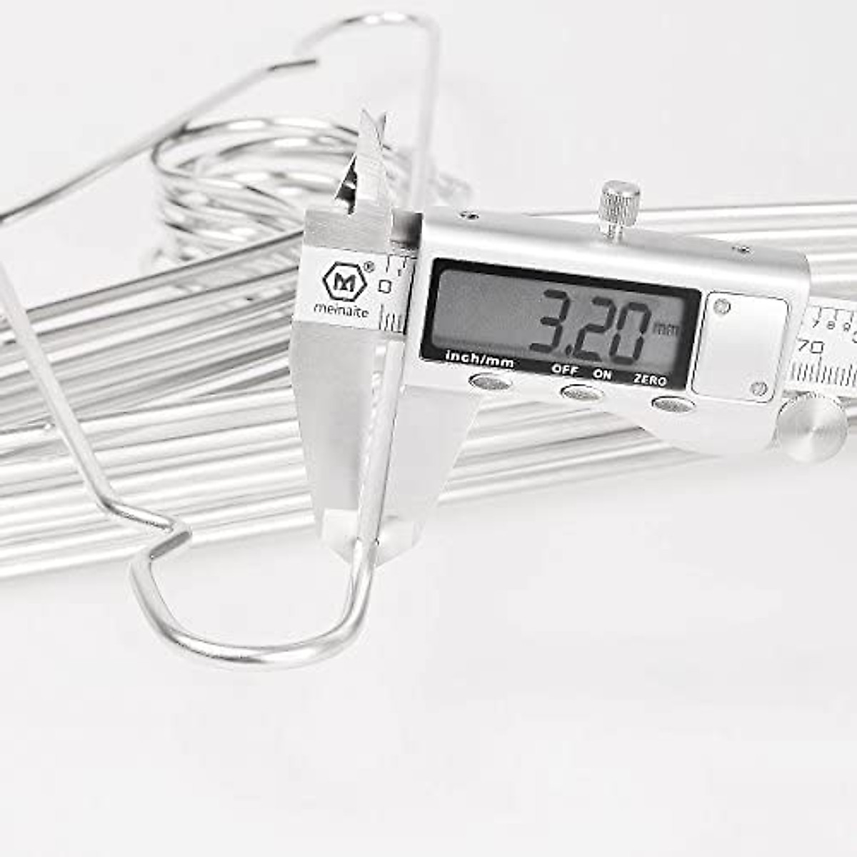 TIMMY Wire Hangers 30 Pack Stainless Steel Strong Metal Wire Hangers Clothes 16.5 Inch