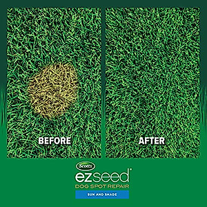 Scotts EZ Seed Dog Spot Repair Sun and Shade - 2 Lb., Mulch, Seed and Soil Amendment with Protectant and Tackifier, Repairs Pet Spots