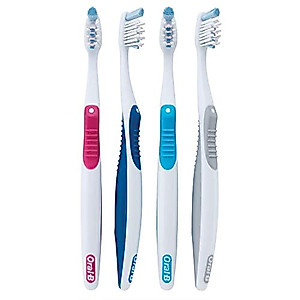 Oral-B Pro-Health Gentle Clean Cross Action Toothbrush for Sensitive Teeth, 35 Extra Soft, Pack of 6