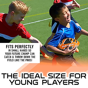 Franklin Sports NFL Cincinnati Bengals Football - Youth Football - Mini 8.5" Rubber Ball - Perfect for Kids - Team Logos and Colors