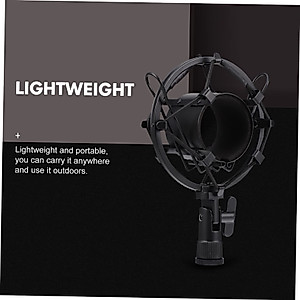 SUPVOX 1pc Microphone Shock Mount Portable Mic Stand Microphone Holder for Mic Stand Condenser Microphone Mount Shockproof Microphone Holder Usb Mic Microphone Shockproof Stands Mic Mount