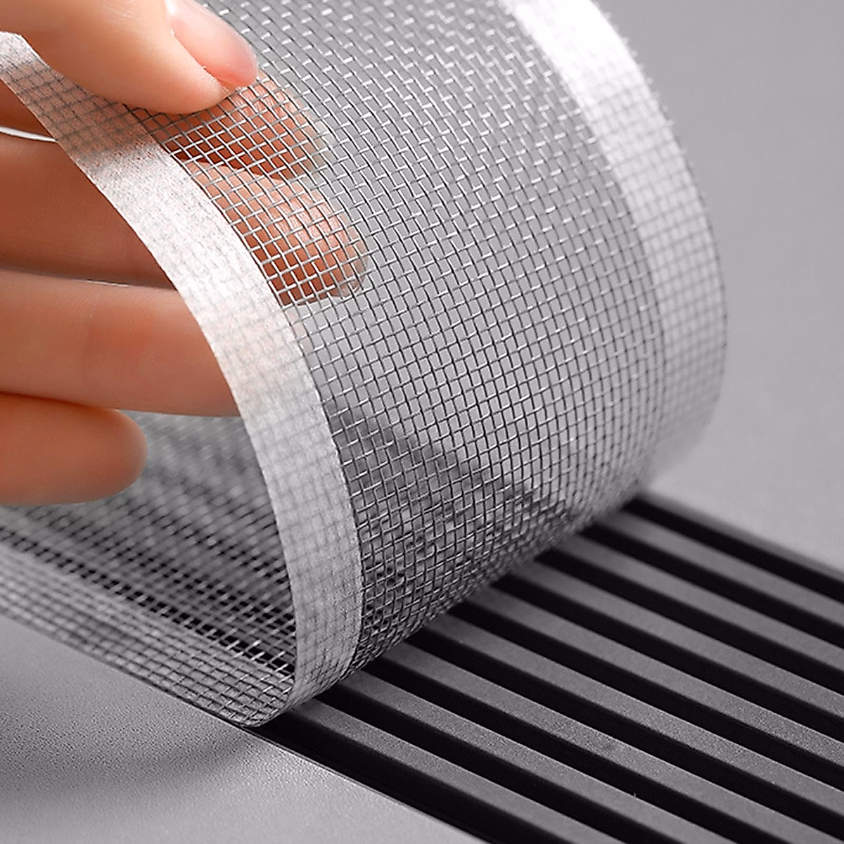 ZJkHAOJ 2X Hair Catcher Mesh Sticker, Drain Shower Protector for Human and Pet Hair 10M Bathtubs Drain Cover Stickers for Sinks, 89, 02135