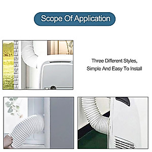 Portable Air Conditioner Exhaust Hose Coupler(6.69" Mobile Air Conditioning Coupler),Coupling Window Adapter Mobile air Conditioning Accessories (Round) 6.69inch KYR-35 Tube Connector