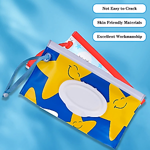 7 Pack Baby Wipes Dispenser, Portable Baby Diaper Wipe Holders, Refillable Wipes Containers, Reusable Travel Wet Pouch