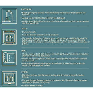 ORNATIVE - Noa Flatware Set with Service for 8, Silverware Set Includes Knives, Forks & Spoons for Home, Kitchen & Restaurant, 18/0 Stainless Steel & Dishwasher Safe - 45 Pieces, Mirror