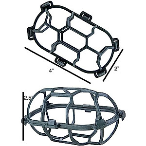 Floral Cage Arranger for Flowers l Bouquet Floral Cage l Pillow Floral Cage for Centerpieces and Vases l Sell in Set of 2 (4", Egg) (330-96-07)