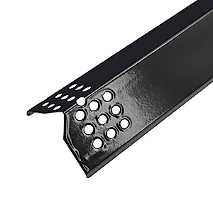 Hiorucet Grill Heat Plate Replacement for Nexgrill 720-0830H, 720-0783E, Grill Master 720-0697, 720-0737, 4 Pack Porcelain Steel Heat Shield, Heat Tent, Burner Cover Replacement Parts.