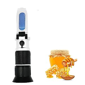 PODEC 3-in-1 Refractometer Honey, Honey Moisture Tester, 10-33% for Measuring Honey Moisture, 1. 5 Times The Clarity & Clear and Accurate Reading, for Honey, Bee Keeping Supplies