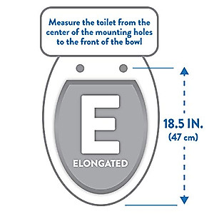 Ginsey Cushioned Desert White Soft Toilet Seat for Stylish Bathroom Décor, Off-white, Elongated 19.7 x 15 x 3 inches