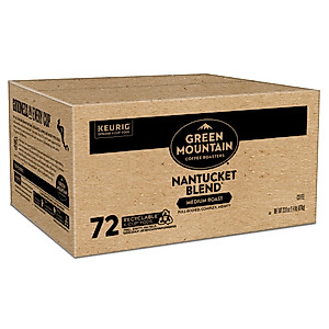 Green Mountain Coffee Roasters Nantucket Blend, Single-Serve Keurig K-Cup Pods, Medium Roast Coffee Pods, 72 Count