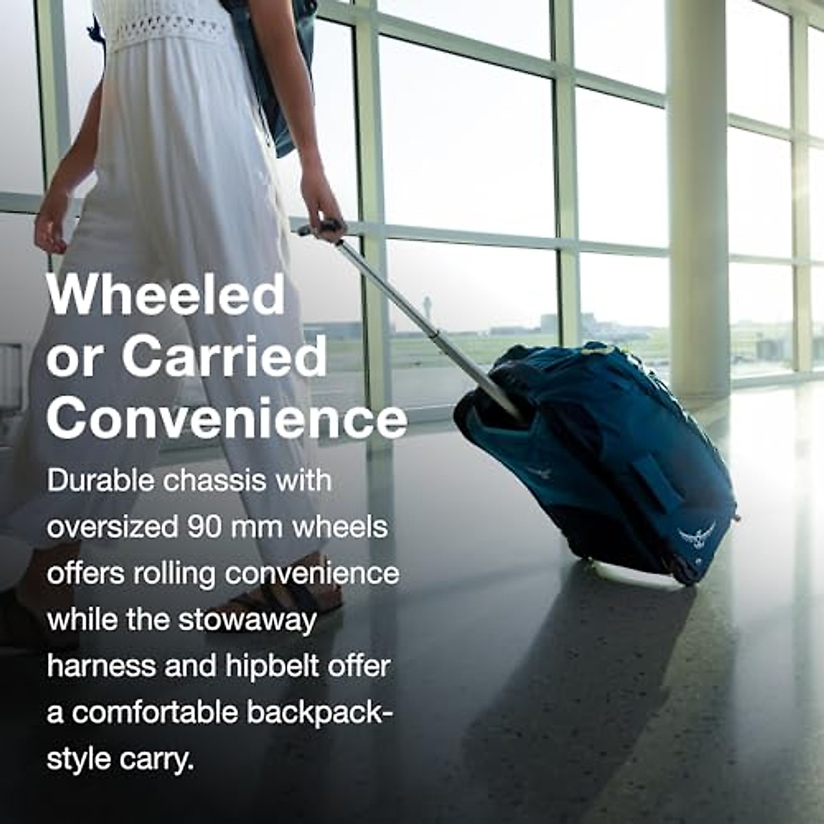 Osprey Fairview Women's Wheeled Travel Pack 36L, Black