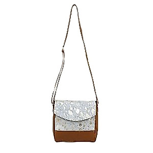 Tote Bag For Women Cowhide Leather Handbag Purse Bag Shoulder Bag Real Cowhide Tricolor Black Brown And White Leather Hair On Bag For Women By Shikhaart