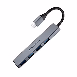 USB C Hub3.0,4-Port Ultra Slim Data Type C to USB 3.0 Adapter for Macbook,Mac Pro/Air,Ipad Pro More USB C Devices