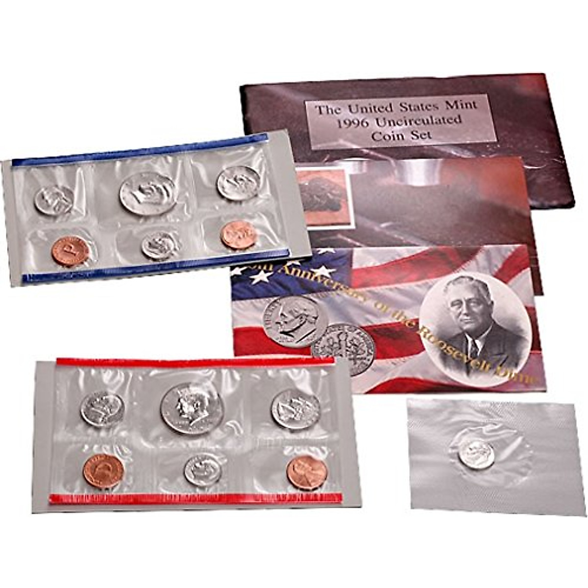 1996 - U.S. Mint Set - 11 coin set.With Special West Point Dime Uncirculated