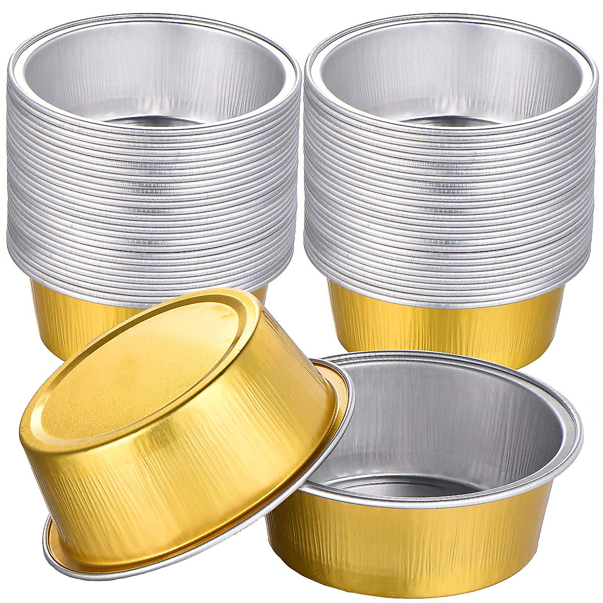 50 Pieces Wax Melting Bowl Mini Wax Aluminium Melting Bowls Wax Bean Melting Bowl Wax Aluminum Foil Bowl Bean Aluminum Foil Bowl Hair Removal Tool Container for Hair Removal