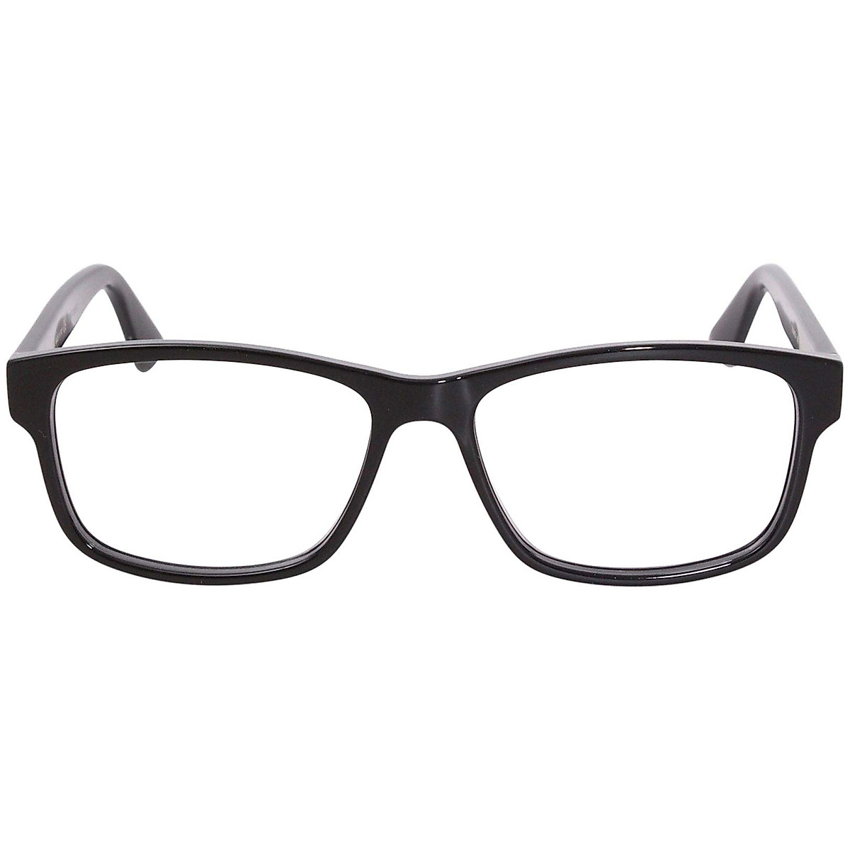 Gucci Web Men's GG0640OA 001 Black Full Rim Rectangular Eyeglasses 55mm
