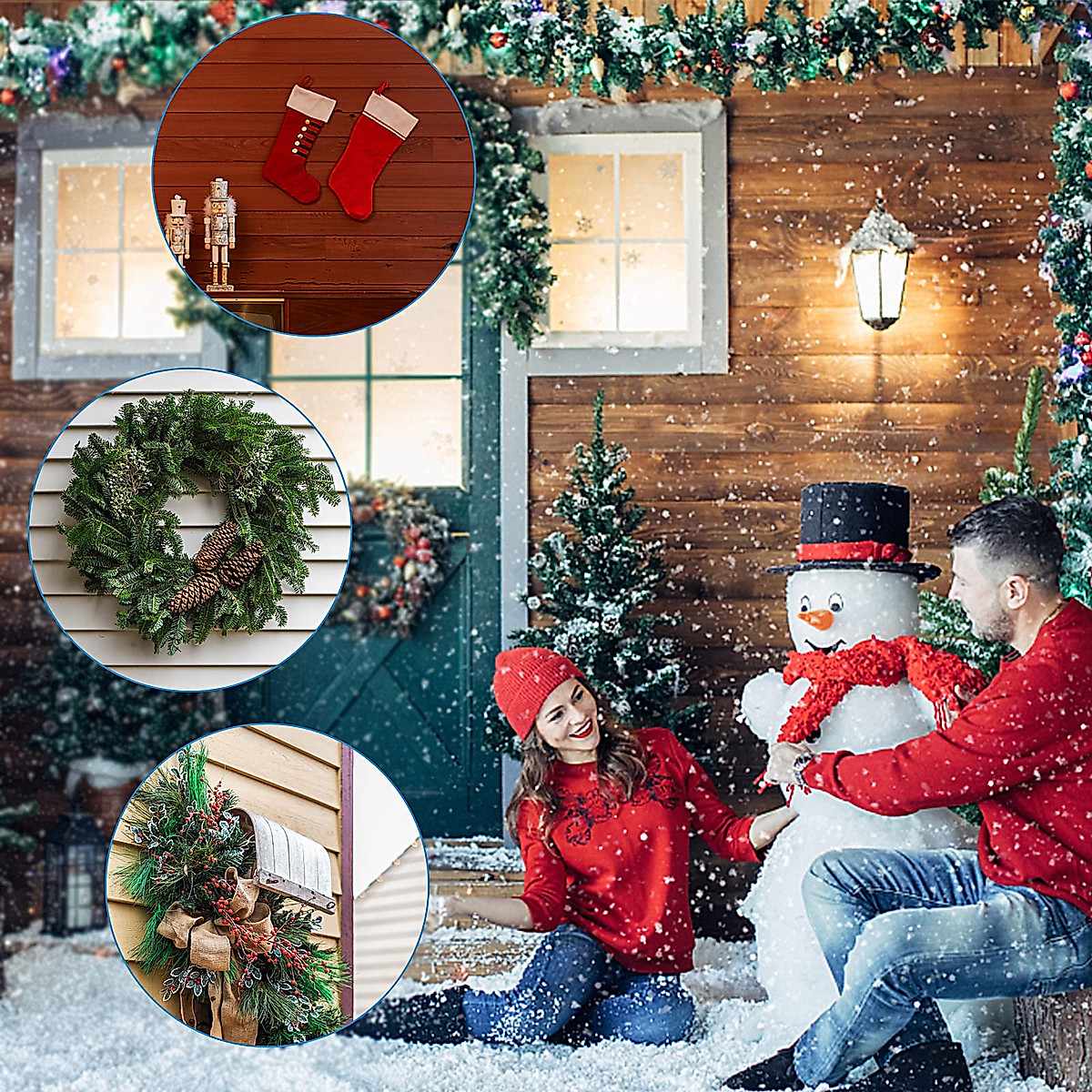 KUZIUA 6 Pack Aluminum Alloy Hook Without Require Drilling, Hooks for Fiber Cement Board Siding(Installation Tool Included)