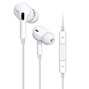 ELOVEN Wired Earbuds in-Ear Earphones for iPhone 14 Pro Max/14 Pro/13 Pro Max/13 Pro, Stereo Sound Headphones Noise Isolating Headset with Built-in Mic Volume Control Compatible with iPhone/iPad/iPod