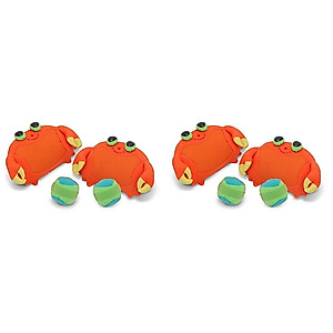 Melissa & Doug Sunny Patch Clicker Crab Toss and Grip Catching Game With 2 Balls