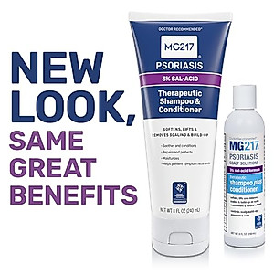 MG217 Psoriasis Scalp Solutions, Shampoo + Conditioner, 8 Ounce (5603)
