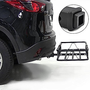 BougeRV 2 inches to 1-1/4 inches Trailer Hitch Adapter 2 inches to 1.25 inches Hitch Adapter Insert Sleeve Receiver Converter for Bike Rack and Cargo Carriers