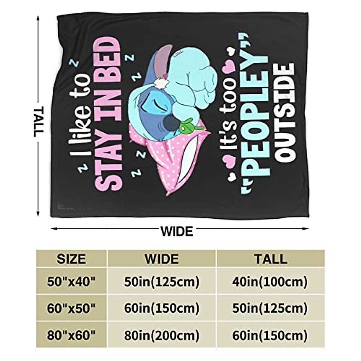 MANMAT Cartoon Throw Blanket Lightweight Cozy Couch Bed Super Soft and Warm Flannel Fleece Microfiber Throws Blankets for All Seasons 50''x40''