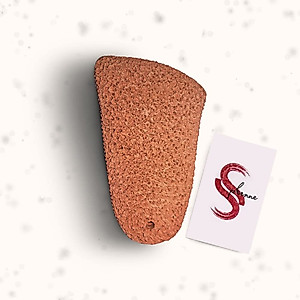 SPHENNE 100% Natural Terracotta Pumice Stone Foot Scrubber EXFOLIATOR, Pumice Stone for FEET, Foot Pumice, Corn REMOVERS for FEET, Foot Scrubber Dead Skin Remover, Foot Scrub