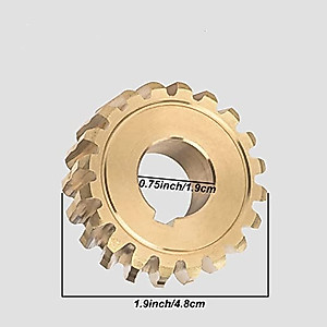 20 Teeth Auger Worm Gear 917-04861 Compatible with Cub Cadet & Craftsman Auger MTD Craftsman Troy Bilt 40" - 42" Snowblower, Replaces 717-0528 717-04449 717-0528A 917-0528A.