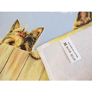 Samuel Lamont, K-9 (Canine) Dogs Kitchen/Tea Printed Towel, Imported, Linen-Cotton Blend