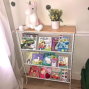 Nevfiro 4-Tier Shoe Rack Storage Organizer, Narrow Shoe Rack Shelves with 3 Metal Mesh for Bedroom Closet, Entryway, Hallway, Wire Grid, Shoe Shelf with Wood Top Board, 10-12 Pairs