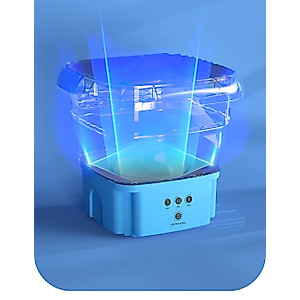 Portable Washing Machine - Foldable Mini Small Portable Washer Washing Machine with Drain Basket for Apartment,Travel, Underwear, Personal, Baby