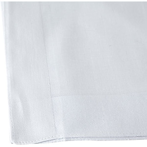 RDS HANKYTEX Women's 100% Cotton Handkerchief,White D