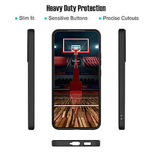 VNGDA DIY Custom Name & Number - Golden State Basketball Jersey - Liquid Silicone Case for Samsung Galaxy A53 5G A14 A73 A12 A42 A32 A02S A71 A22 4G A33,with Camera Protection Case for Boy