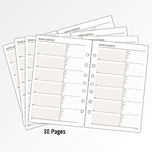 AT-A-GLANCE Day Runner Telephone and Address Pages, Refill, Loose-Leaf, Undated, for Planner, 5-1/2" x 8-1/2", Size 4, 32 Sheets/Pack (011-230)