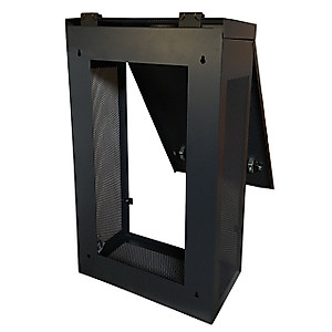 6U Wall Mount Rack Network Cabinet Enclosure - Vertical Server Equipment, Durable Mini Design, Efficient Cooling, Secure Lock, Easy Installation, Steel Construction