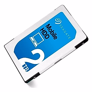 Seagate 2TB HDD SATA 5400rpm 6.4 cm 2.5 Inch 7 mm Height 128 Mb Cache BLK