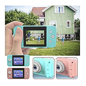 New 1080P Digital Camera for Kids Front 20MP Children's Camera with 2.4in Screen Eye Protection for Boys & Girls Rechargeable Electronic Camera with Easy Game High-Capacity 500mAh