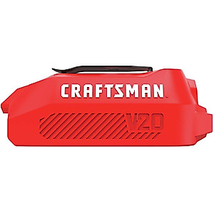 CRAFTSMAN V20 USB Adapter, USB Power Source for Charging Phone, Tablet, Batteries, and More, Bare Tool Only (CMCB002B)