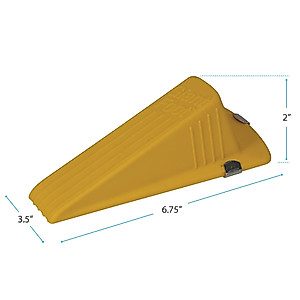 Giant Foot Doorstop, Magnetic, Yellow, 2" x 3.5" x 6.8" (00967)