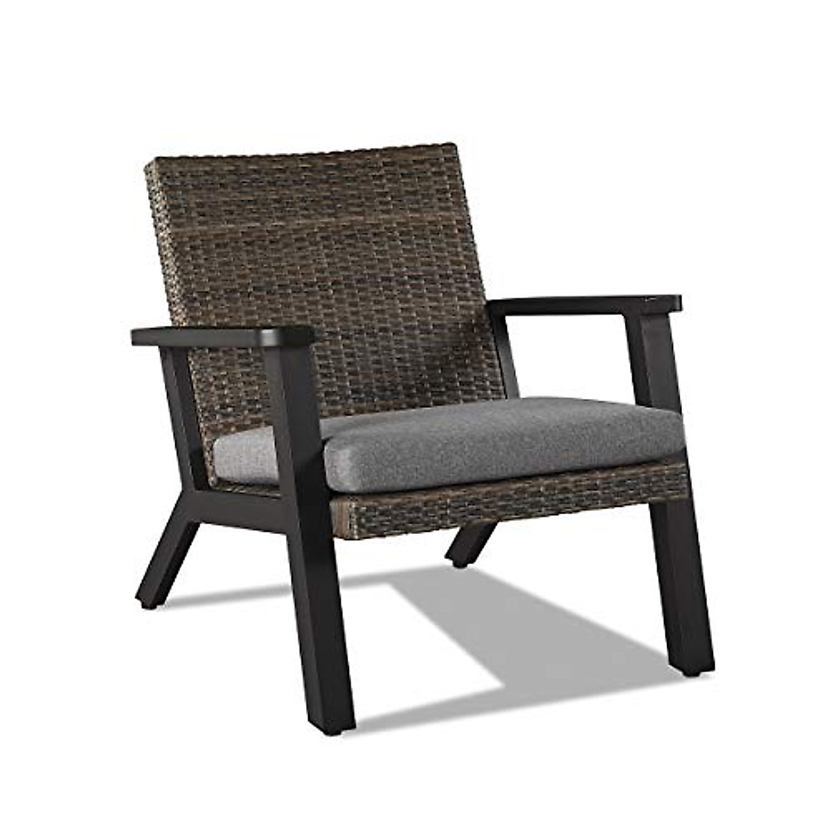 Real Flame 1120-BLK Norwood Set (2 Chairs), Brown/Gray Wicker