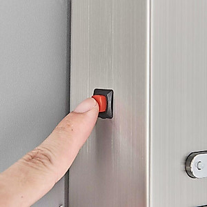 AlenArt Shower Panel Tower System LED Multi-Function Shower Tower Faucet Rainfall Waterfall Shower Head with Massage Jets Stainless Steel Wall Mount in Bathroom,Brushed Nickel