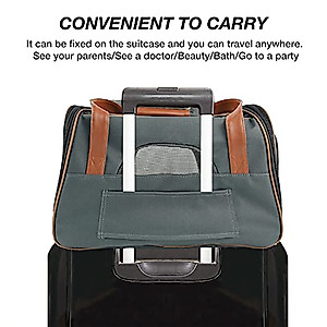 Premium Pet Carrier Airline Approved Soft Sided for Cats and Dogs Portable Cozy Travel Pet Bag, Car Seat Safe Carrier (Medium, Deep Grey-1)